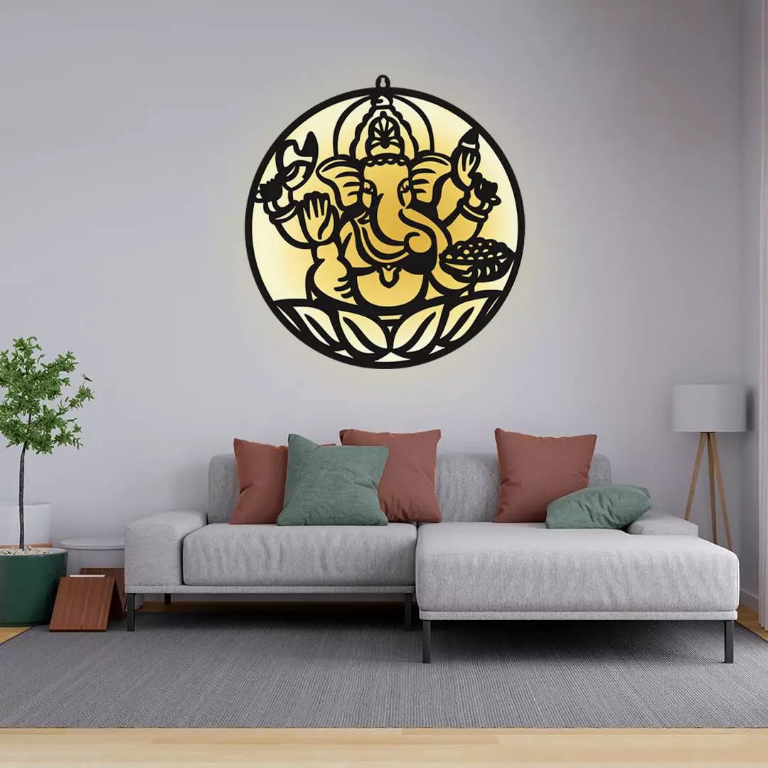 Ganpati Bappa-Ganesh Ji LED Wall Decor Light – HomePine