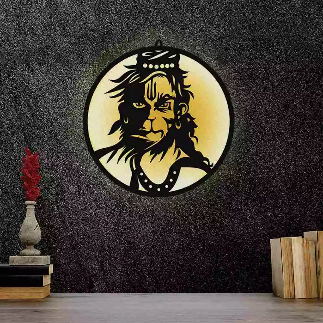 Home Decor: Bajrang Bali-Hanuman Wall Decor / Night Light – HomePine