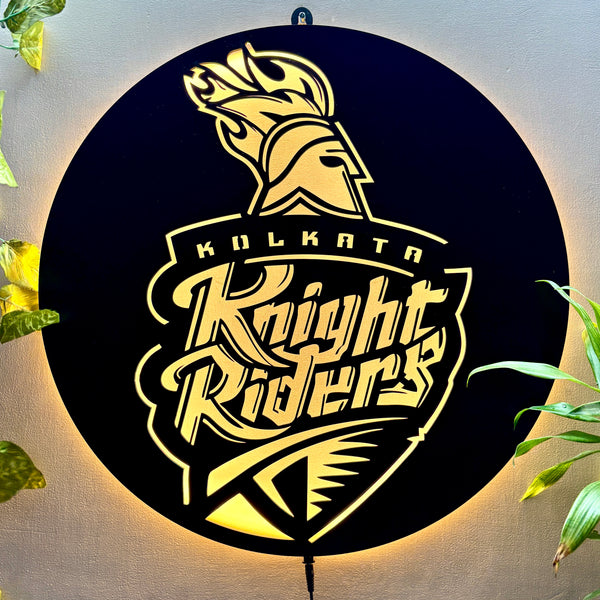 Kolkata Knight Rider IPL LOGO LED Wall Decor Light – HomePine