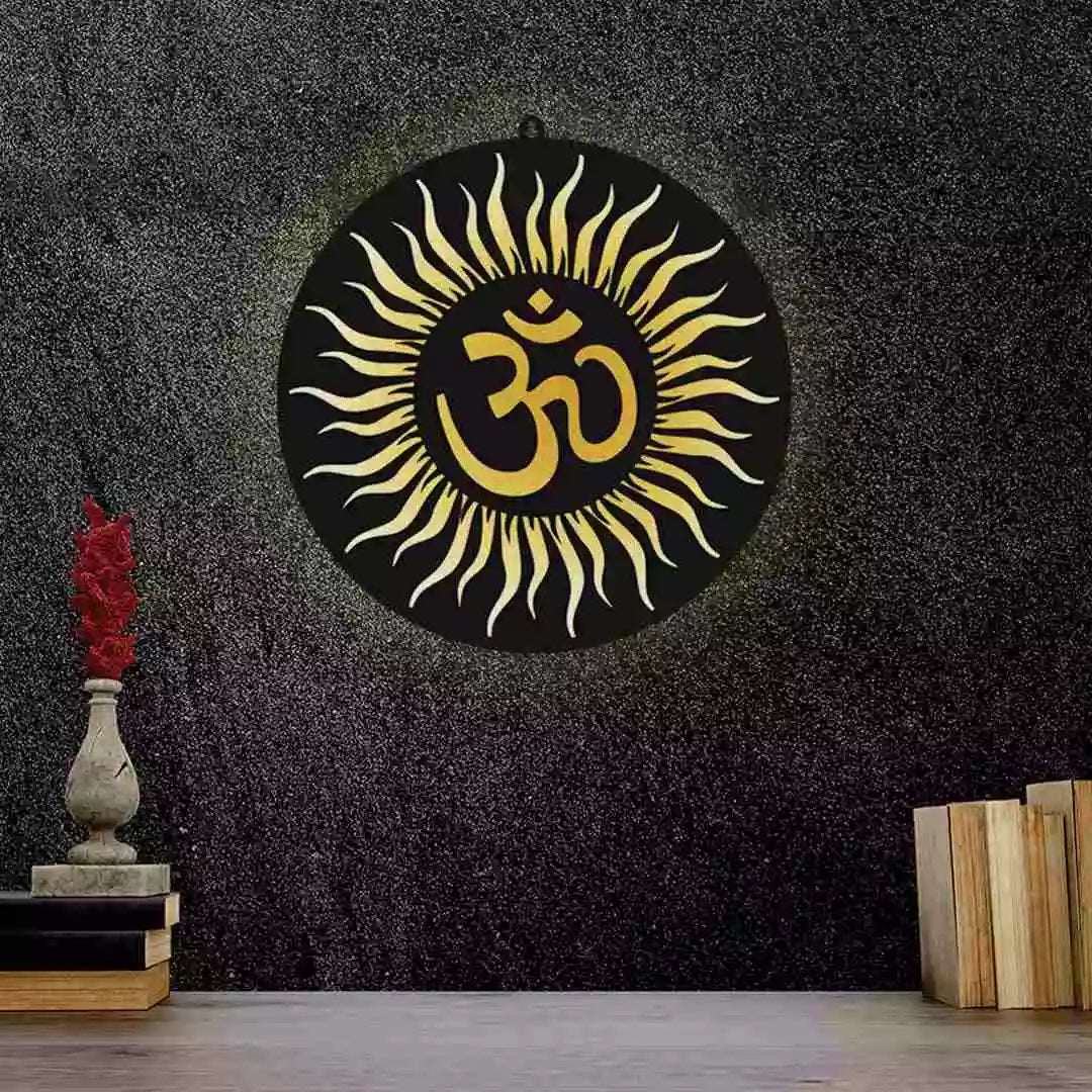 Home Decor: Beautiful OM design Wall Decor / Night Light – HomePine